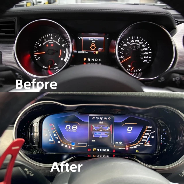12.3& CAR DASHBOARD LCD Digital Cluster Cockpit Gauge For Ford Mustang ...