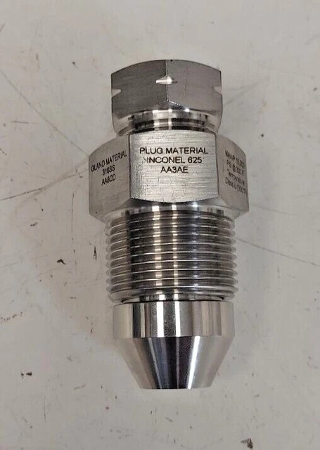 PARKER AUTOCLAVE ENGINEERS 20M169K3-IN625-ESR2122, MAWP 15 000 PSI@RT EUR 38,71 - PicClick FR