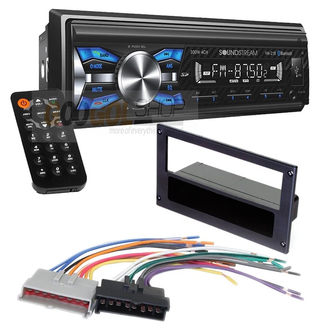 SINGLE DIN RADIO USB/MP3/AM/FM CAR Stereo Dash kit for 1987-1993 Ford ...