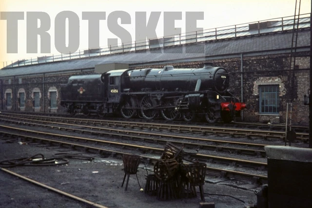 35MM SLIDE BR British Railways Steam Loco 45056 Class 5MT Original x 2 ...