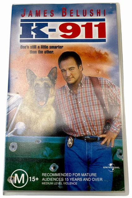 K-911 JAMES BELUSHI VHS Video Cassette Tape PAL Clear Small Box M15 ...