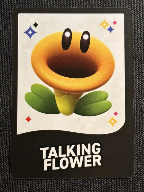 SUPER MARIO BROS. Wonder Card - Talking Flower Walmart Exlusive Limited ...