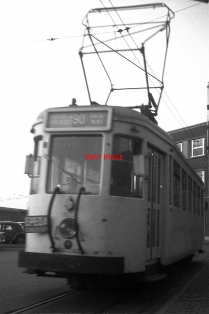 PHOTO BELGIUM Tram 1958 Mons Sncv N Class Tram Car On Route 90 EUR 4,27 ...