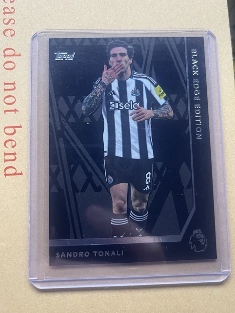 TOPPS PREMIER LEAGUE 2026 Sandro Tonali Black Edge Newcastle United ...