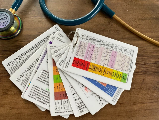 SET OF 9 Healthcare, Nursing, Medical Pocket Cards £14.50 - PicClick UK