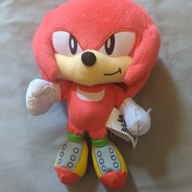 JAKKS PACIFIC SONIC The Hedgehog 9" Knuckles Cuddly Soft Plush Toy ...