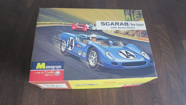 MONOGRAM PC124 SCARAB Rennwagen1:24 Bausatz von 1997 in OVP EUR 15,50 ...