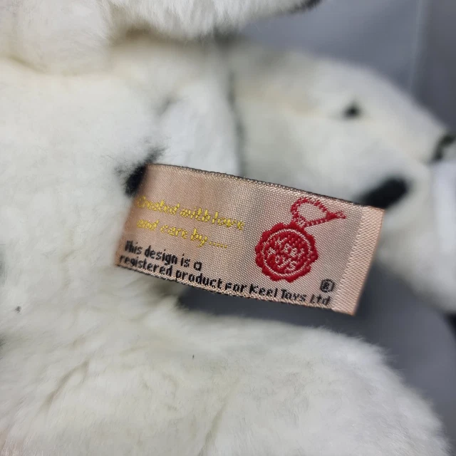 2009 KEEL TOYS - Domino the Dalmatian - Medium Soft Plush Beanie Teddy ...