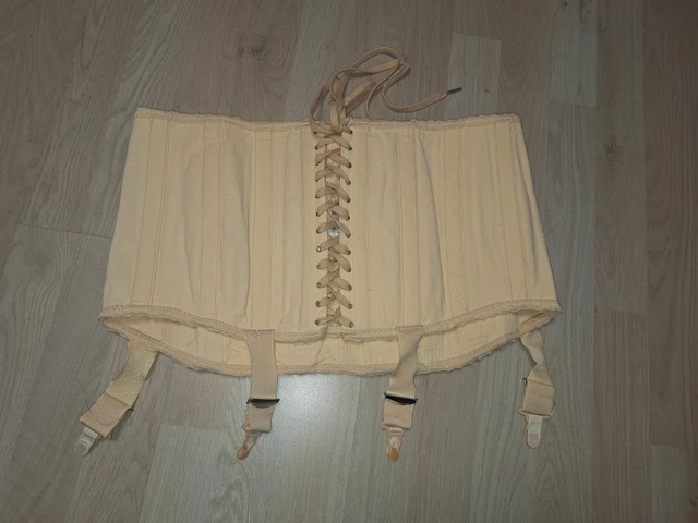 VINTAGE RARITÄT MIEDER Hüfthalter Korsett Straps Hüftgürtel Bügel retro ...