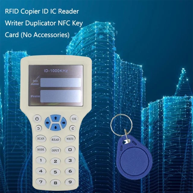 RFID COPIER ID IC Reader Writer Encrypted Duplicator Programmer NFC Key ... RFID COPIER ID IC Reader Writer Encrypted Duplicator Programmer NFC Key ...
