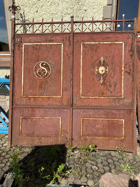 Schne Gartentor Eisen Antik Bild