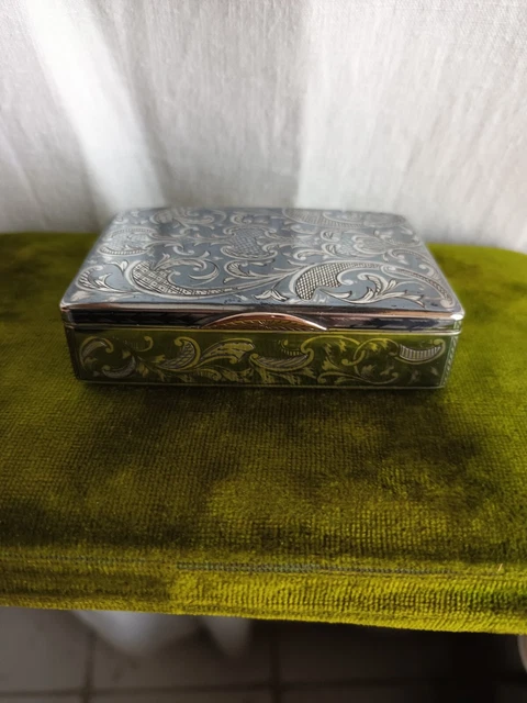 SPLENDIDE RARE BOITE à tabac tabatière à priser en argent massif russe ...
