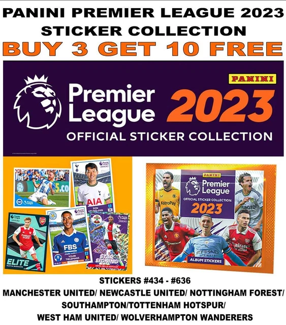 PANINI PREMIER LEAGUE 2023 Stickers - x 50 packets opened box £35.00 ...