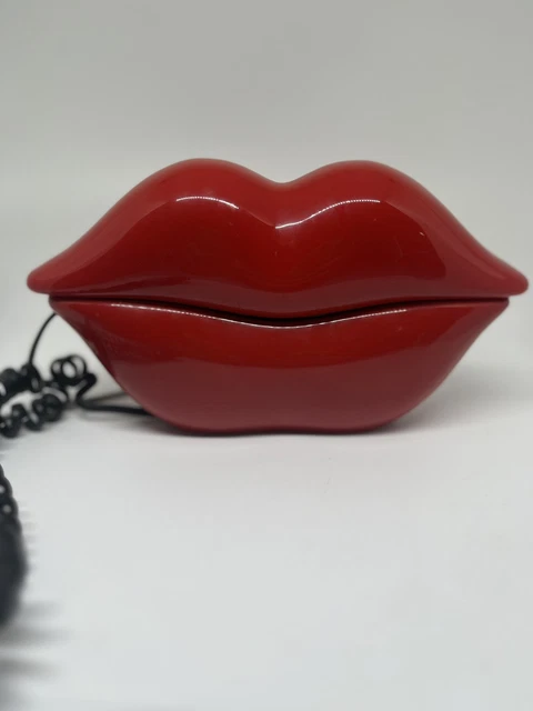 VINTAGE EIGHTIES KITSCH Red Hot Lips Landline Telephone Novelty Pop Art ...