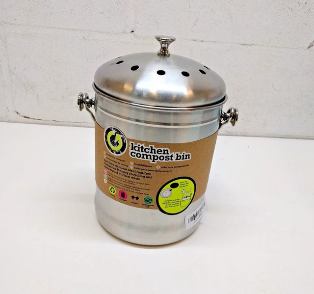 KITCHENCRAFT LARGE FOOD Waste Bin, 5 Litre. £21.99 - PicClick UK