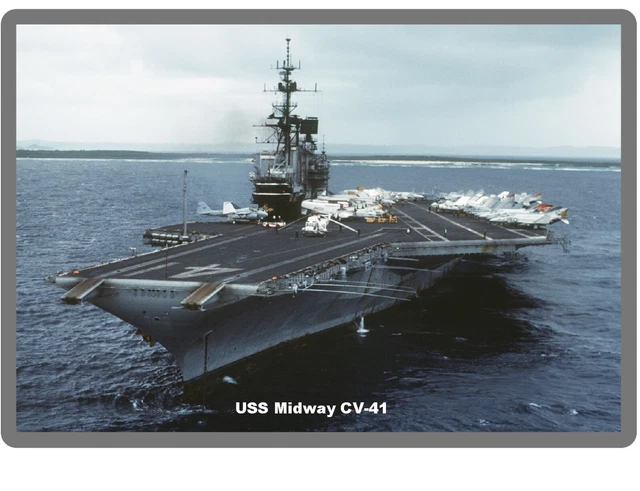 NAVY SHIP AIRCRAFT Carrier USS John F. Kennedy CV 67 Fridge / Tool Box ...