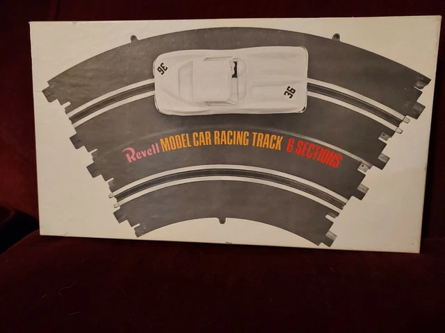 REVELL MODEL CAR Racing Track, 14" curved. 1964 vintage £6.33 - PicClick UK