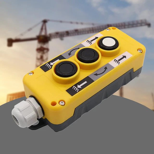 CRANE TRAILER HOIST Push Button Switch, 3 Button Industrial Remote ...