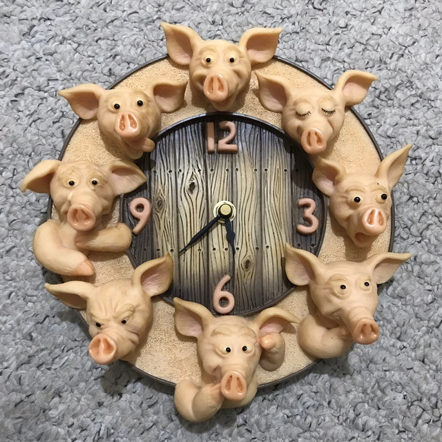 PIGS GALORE WALL Clock - Leonardo Collection - Piggin Style £15.00 ...