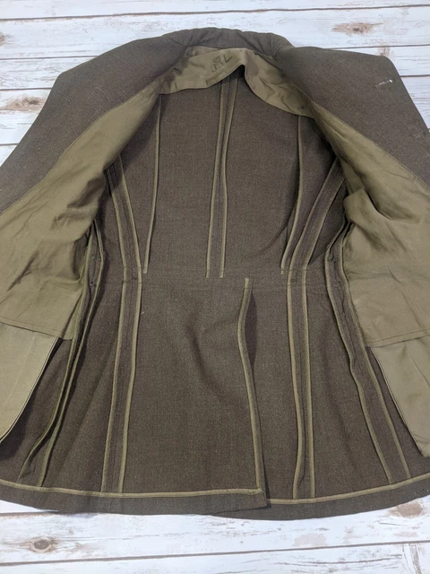 VINTAGE WW2 WOOL Uniform Jacket 37L Original Buttons £72.40 - PicClick UK