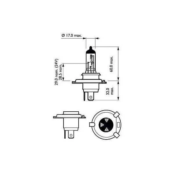 AMPOULES PHILIPS TYPE H4 Pr 12V 60/55W EUR 5,00 - PicClick FR