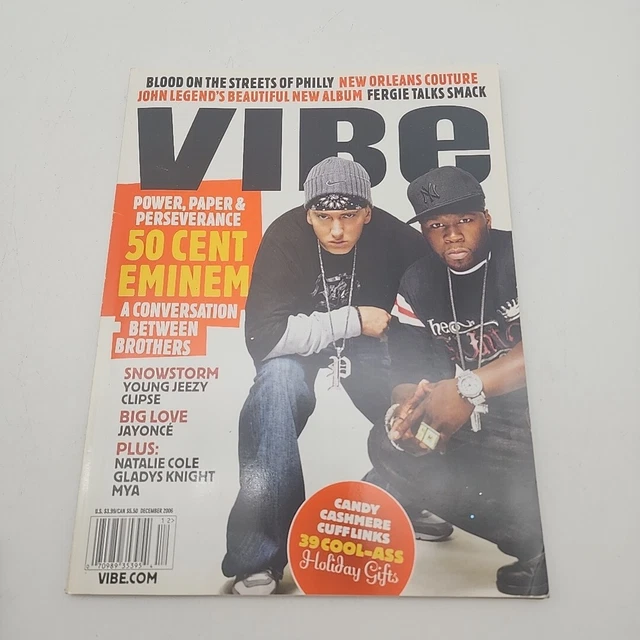 VIBE MAGAZINE EMINEM 50 Cent Natalie Cole Mya Young Jeezy Fergie ...