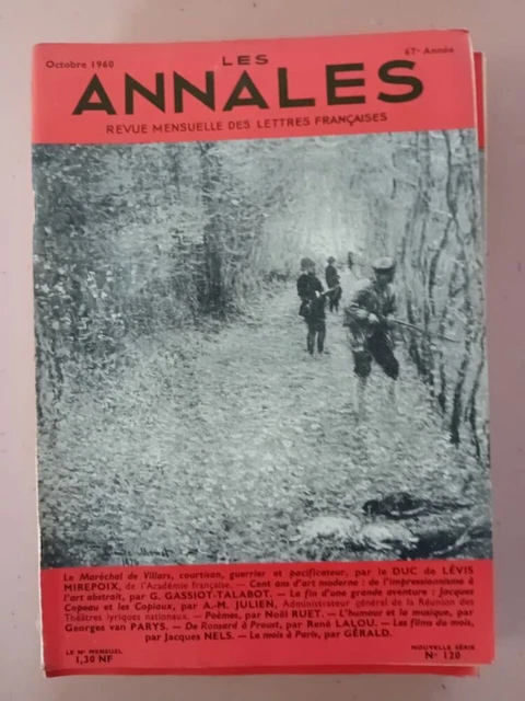 REVUE LES ANNALES des lettres françaises N° 120 | Bon état EUR 10,00 ...