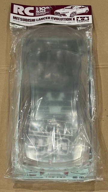 TAMIYA MITSUBISHI LANCER Evolution X Body Parts Set 51376 58437 1/10 ...