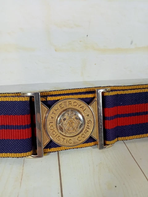 BRITISH ARMY MILITARY Surplus Royal Logistics Corps Parade Dress Belt ...