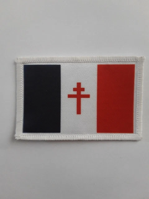 WW2 FRENCH FLAG of the Resistance Army 3" Iron Or Sew On Patch Badge ...