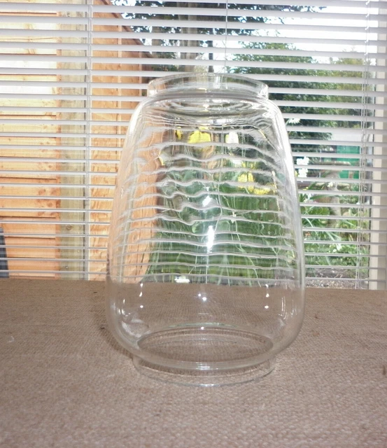 VINTAGE REPLACEMENT DR. Patent Bat Storm Hurricane Lamp Glass Shade £16 ...