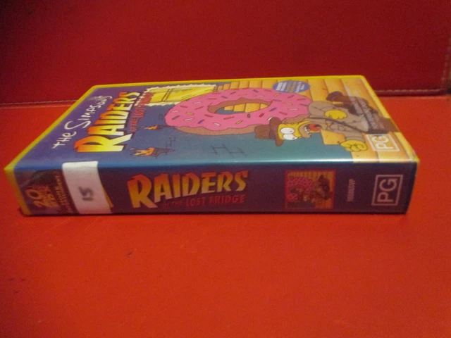 THE SIMPSONS RAIDERS of the lost fridge VHS cassette collectable RARE ...