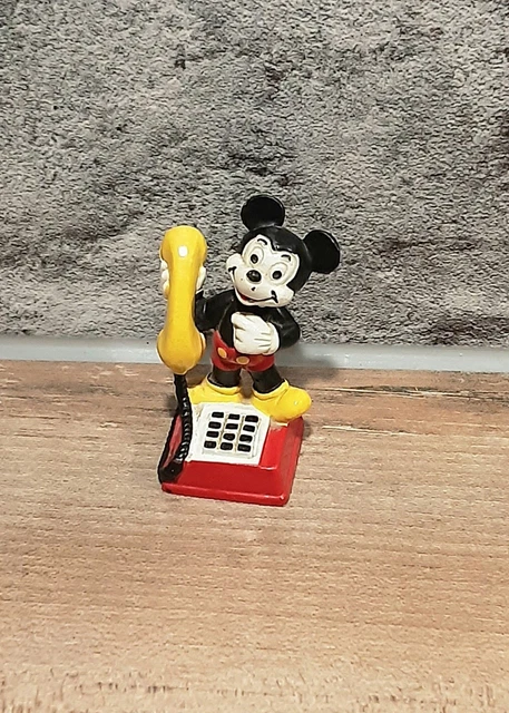 FIGUR BULLY DISNEY Micky Maus Mickey Mouse mit Telefon 1981 - Vintage EUR 8,00 - PicClick DE
