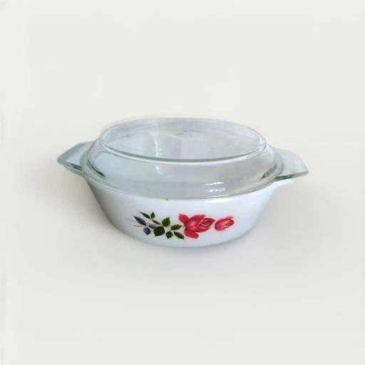 VINTAGE JAJ PYREX June Rose Casserole Dish With Lid £8.00 - PicClick UK