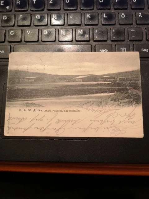 AFRIKA KOLONIE DSWA SB Stempel Windhuk auf AK Ansicht Angra Pequena ...