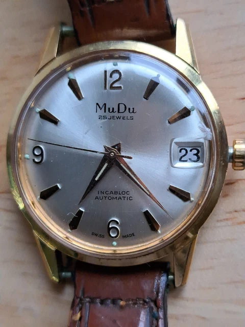 1960 VINTAGE MEN'S MuDu 25 Jewel doublematic watch £125.48 - PicClick UK