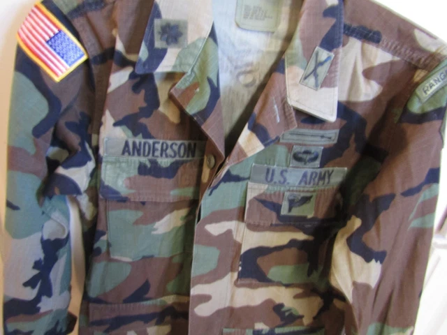VINTAGE MILITARY JACKET Bdu Us Army Ranger Infantry Paratrooper ...