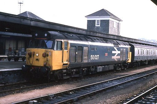 ORIGINAL COLOUR SLIDE of 50027 BR class 50 diesel loco £2.25 - PicClick UK