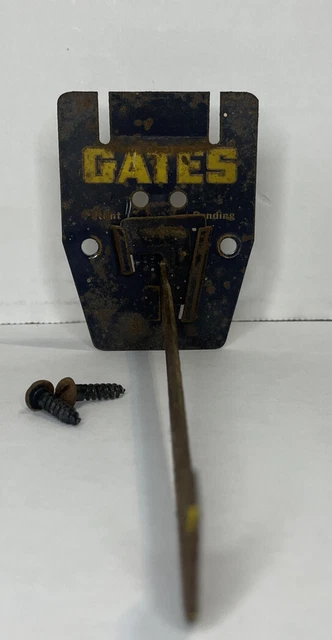 VINTAGE GATES FAN Belt Rack Hanger Display Garage Sign Advertising $19. ...
