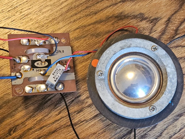 KEF - VINTAGE T15 tweeter with DN8 crossover, 1968 perfect working ...