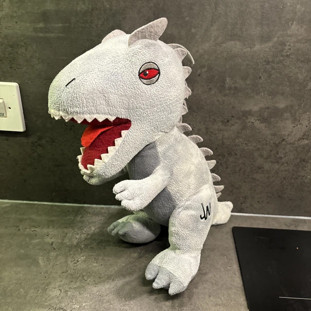 JURASSIC WORLD / Park Plush/Soft Toy - Grey Indominus Rex Dinosaur ...