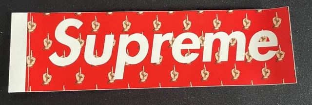 SUPREME X UNDERCOVER Middle Finger Box Logo Sticker Authentic SS15 £16. ...