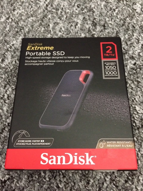 SANDISK EXTREME V2 2TB USB-C Portable External SSD (SDSSDE61-2T00-G25) £246.00 - PicClick UK
