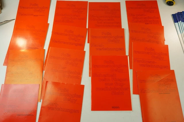 15X TANDERIL INFORMATIONSBROSCHÜRE Folia traumatologica Geigy 70er ...