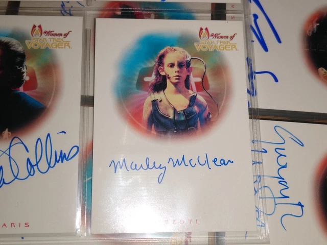 WOMEN OF STAR Trek Voyager HoloFEX Marley McClean Mezoti A9 autograph ...