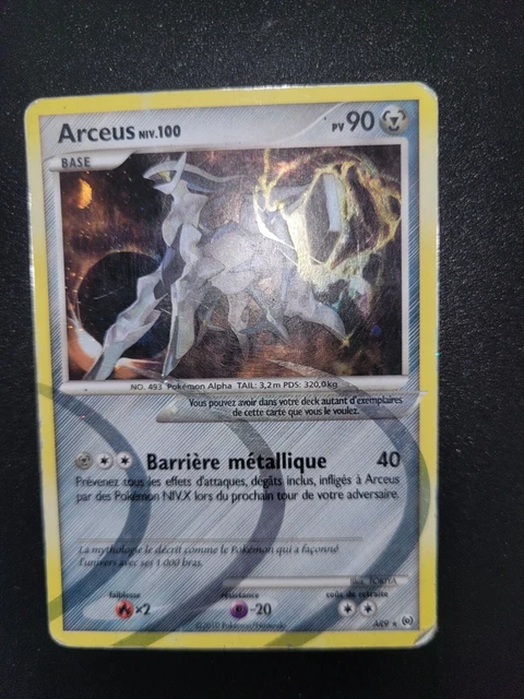 CARTE POKÉMON ARCEUS Holo secrète Platine AR9 EUR 7,00 - PicClick FR