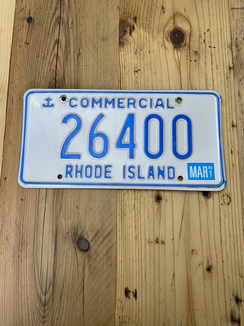 VINTAGE RHODE ISLAND 1997 Commercial US Car License Plate 26400 EUR 16 ...