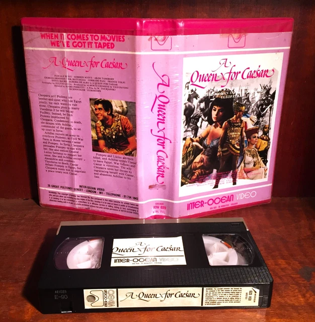 *A QUEEN FOR CAESAR vhs INTER-OCEAN VIDEO rare 60s peplum adventure HTF ...