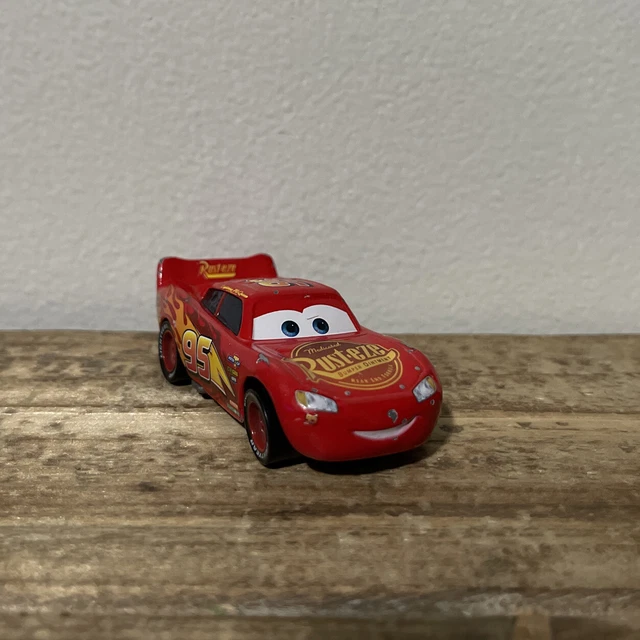DISNEY PIXAR CARS Supercharged Rust-Eze Lightning McQueen #95 Loose ...