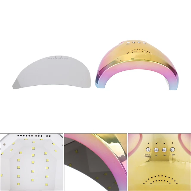 UV LED NAIL Lamp 48W Dual Light Source Infrared Induction Gel Polish ...